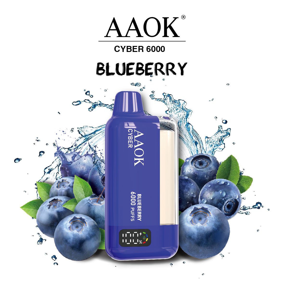 Buy AAOK Cyber 6000 puffs Disposable pod In £9.99 | Vape Uk hub