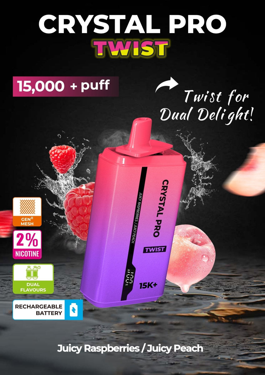 Crystal Pro Twist 15000+ Puff Disposable Vape Device